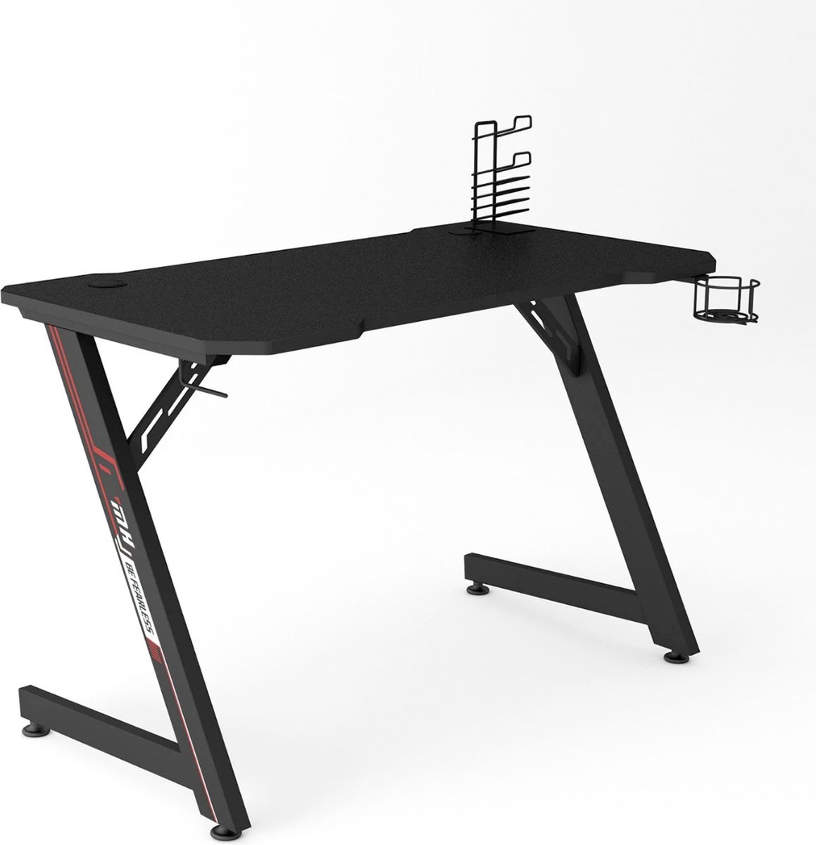 GAME HERO® Trooper X1 Gaming Bureau 110CM Carbon Bureaublad - Zwart ...