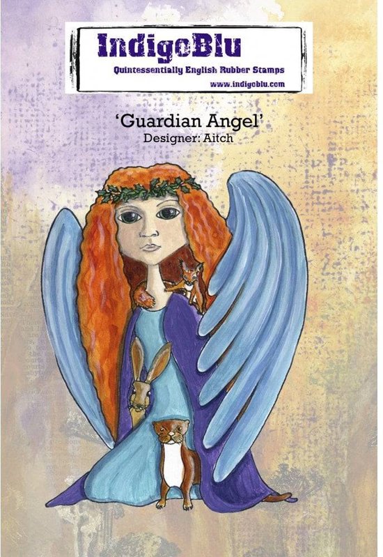 Guardian Angel A6 Rubber Stamp (IND0467) | bol.com