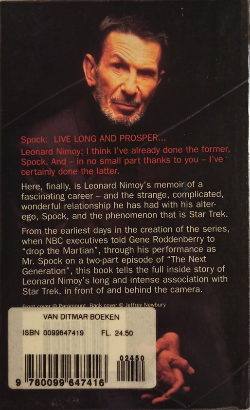 I AM SPOCK, Leonard Nimoy | 9780099647416 | Boeken | bol.com