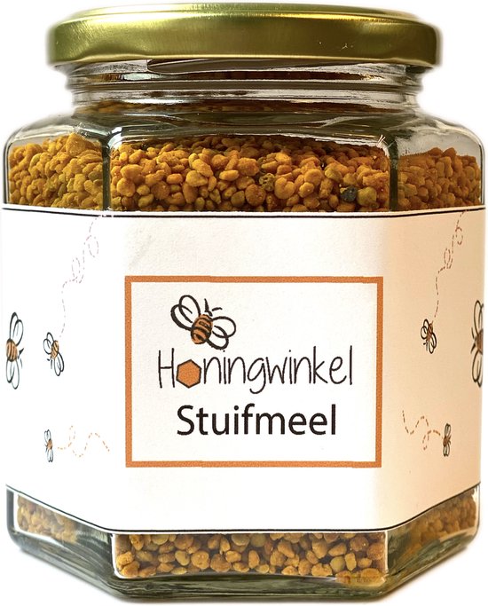 Honingwinkel Stuifmeel - 250g - Pot met Stuifmeelkorrels en Bijenpollen ...