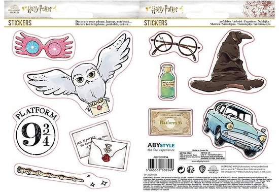 HARRY POTTER - Magical Objects - Set of 2 boards of stickers | bol.com
