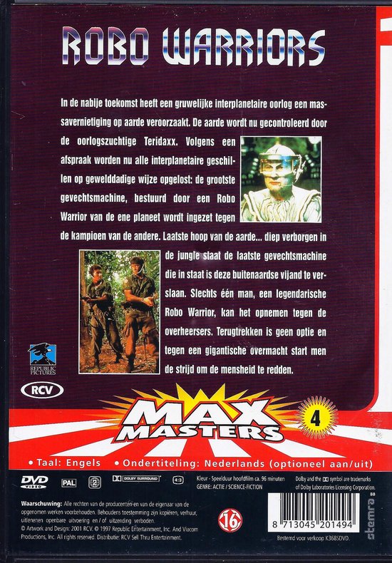 Speelfilm - Robo Warriors (Dvd), James Remar | Dvd's | bol