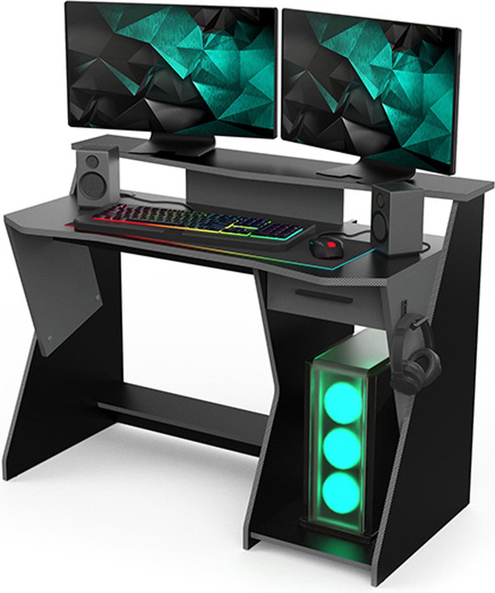 WOONENZO Game bureau Enzo - gaming bureau - gaming desk - game tafel ...