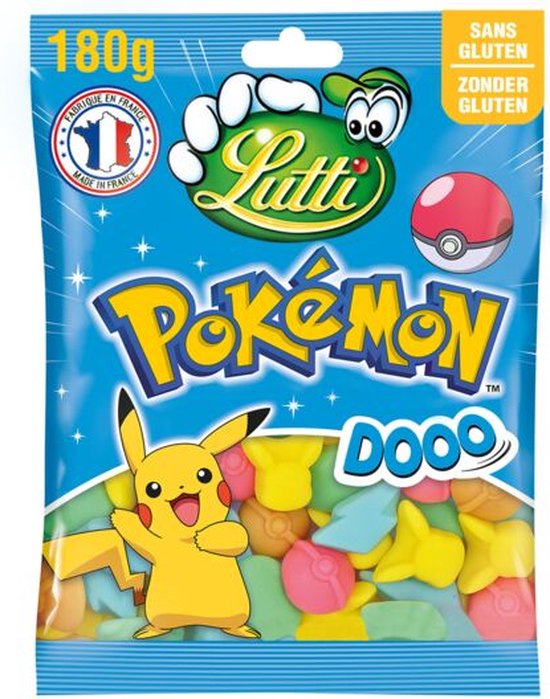 Lutti Pokémon DOOO 12 x 180 gram - snoepzakjes - snoep - snoepgoed ...
