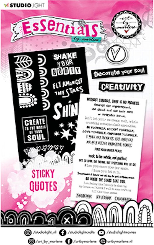 Studio Light Essentials sticker pad Sticky quotes Nr.03 | bol.com