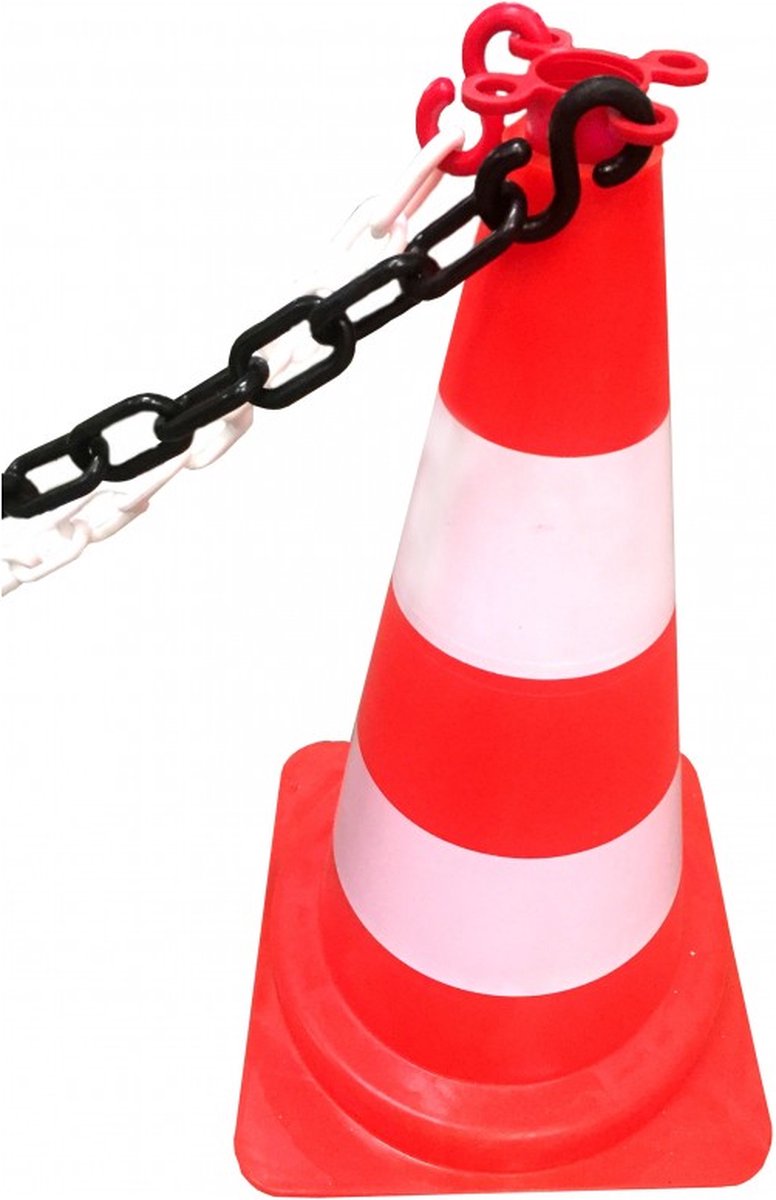 Afzetketting Rood - Wit - 25 meter lang - 6 mm | Afzetting - Afzetten ...