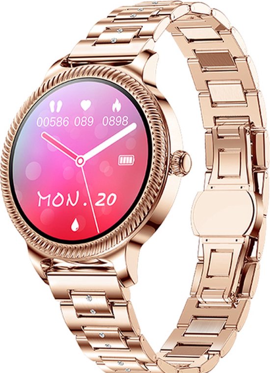 Smartwatch Rankos AK38 Dames Goud Schakel met StappenTeller- Met ...