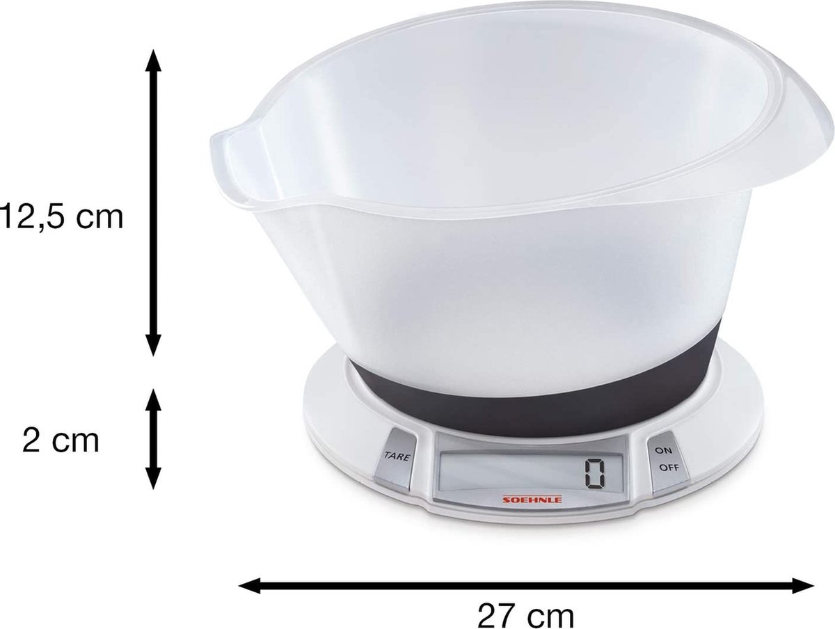 Balance de cuisine avec fonction de tare - Électrique | bol.com