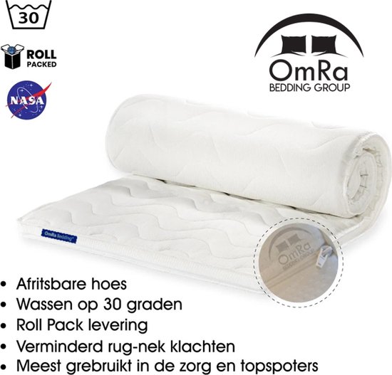 Topper Nasa Mousse Mémoire (9cm) 180x210 | bol.com