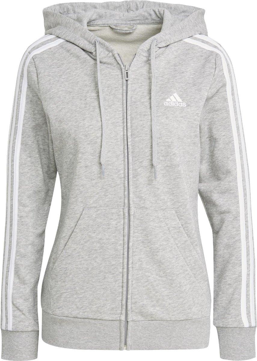 adidas Essentials French Terry 3 Stripes FZ Hoodie GL0802, Vrouwen ...