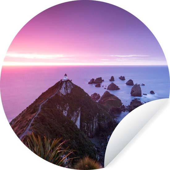 Wallpaper Circle - Nugget Point New Zealand - 50x50 cm - Wall Circle ...