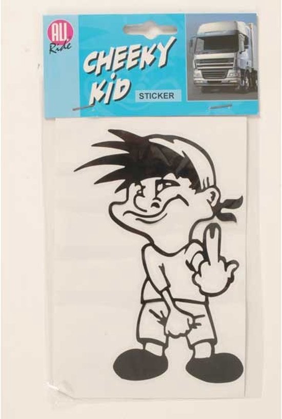 Cheeky Kid sticker ca. 15 cm. voor op auto, vrachtauto, boot enz. | bol.com