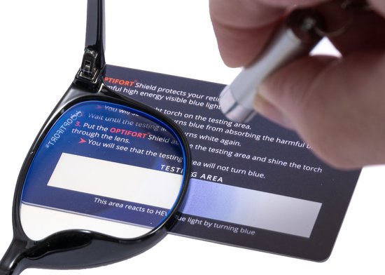 OPTIFORT Shield Blauw Licht Brillen - 2 Brillen - Bescherming Tegen ...