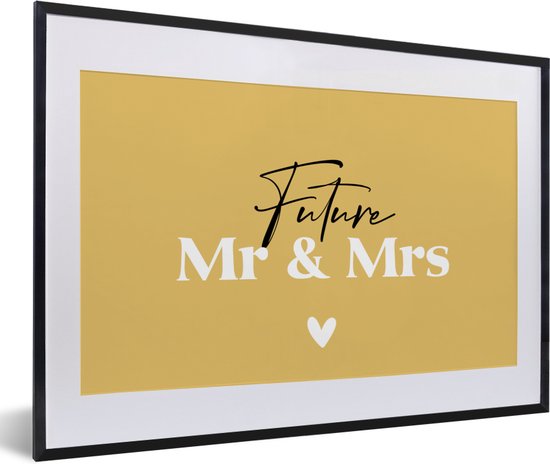 Fotolijst incl. Poster - Goud - 'Future Mr & Mrs' - Quotes - Spreuken ...