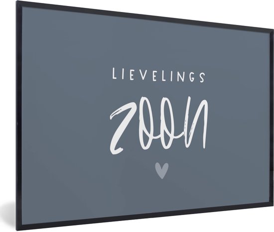 Fotolijst incl. Poster - Zoon - Liefde - Lievelingszoon - Familie ...