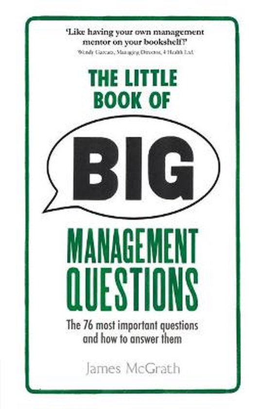 Little Book Of Big Management Questions | 9781292013602 | James Mcgrath ...