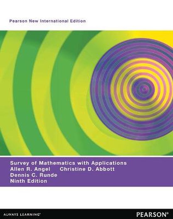 Survey Of Mathematics With Applications | 9781292040196 | Allen Angel ...