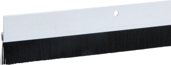 Deurborstel Stripborstel - Aluminium H-profiel - 100 cm - Voor deuren | bol
