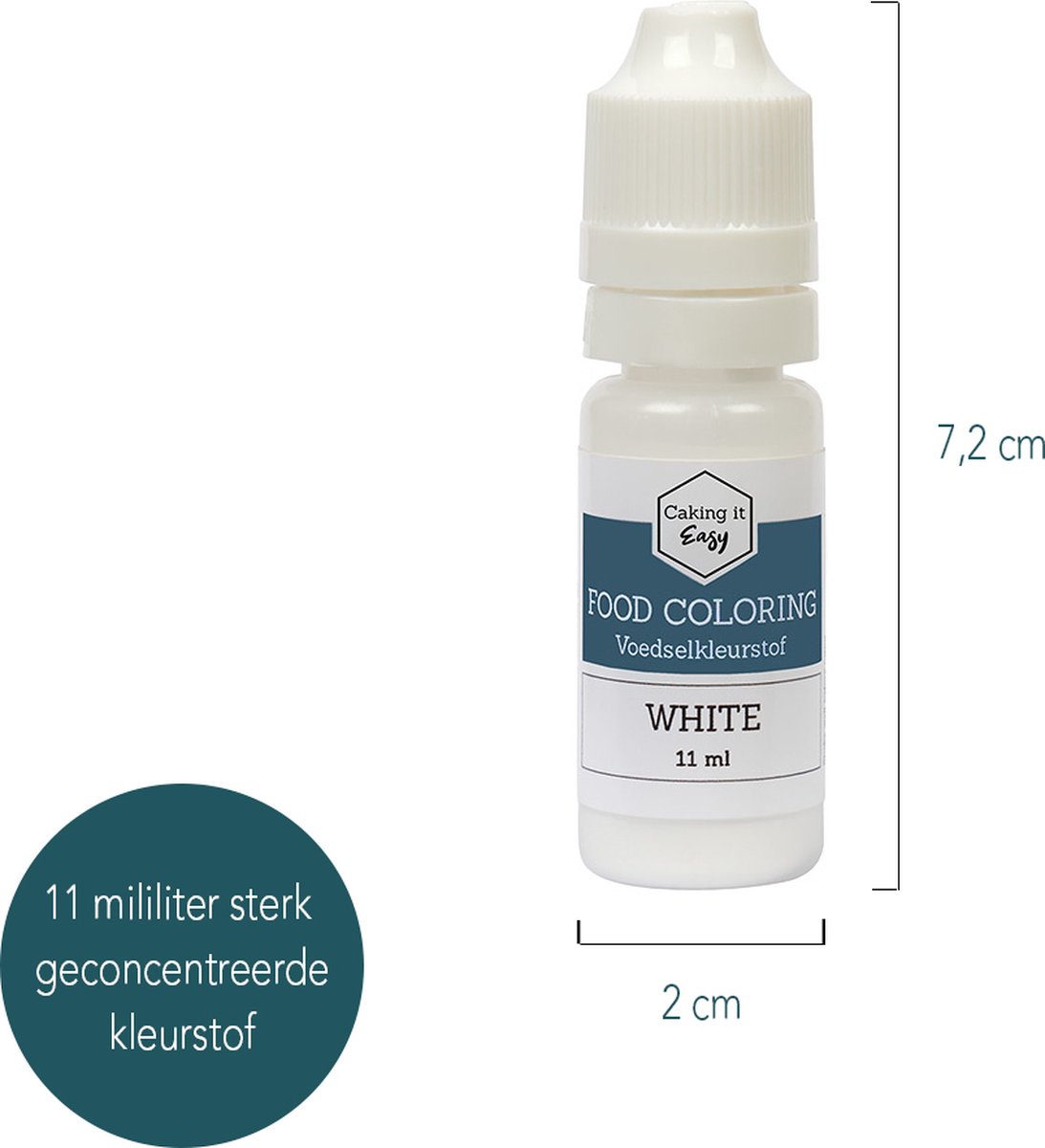 Eetbare Kleurstof Wit | Topkwaliteit Voedingskleurstof voor Taart ...