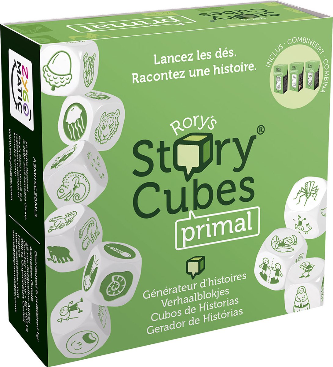 Rory's Story Cubes Primal - Dobbelspel | Games | bol