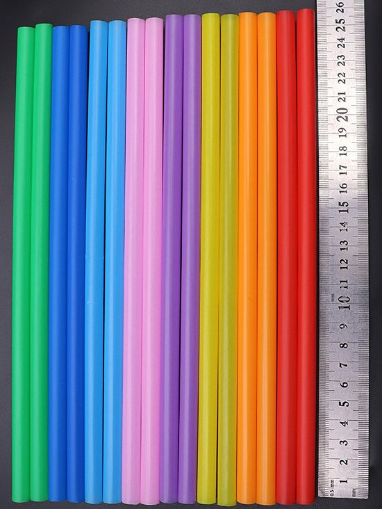 Extra dikke Biologische rietjes Slush rietjes - Milkshake rietjes | bol.com