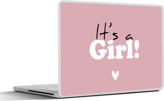 Laptop sticker - 14 inch - Meisje - Kinderen - It's a girl - Gender ...