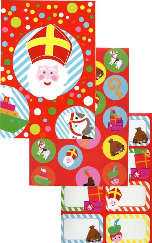 Sinterklaas Labels Etiketten & Stickers - 200 stuks | bol