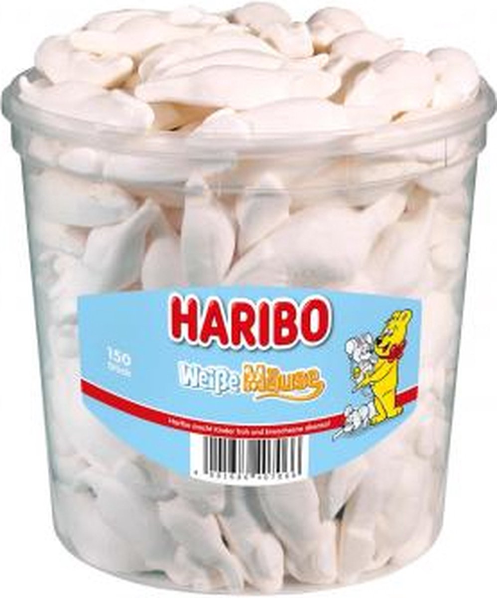 Haribo Witte Muizen 150 stuks | bol