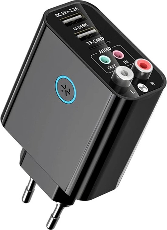 VIKEFON- 5.0 bluetooth audio adapter/receiver en fast charger | bol