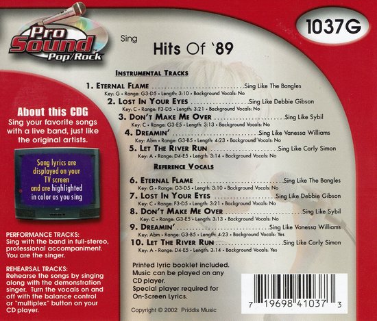 Sing Hits of '89, Karaoke | CD (album) | Muziek | bol