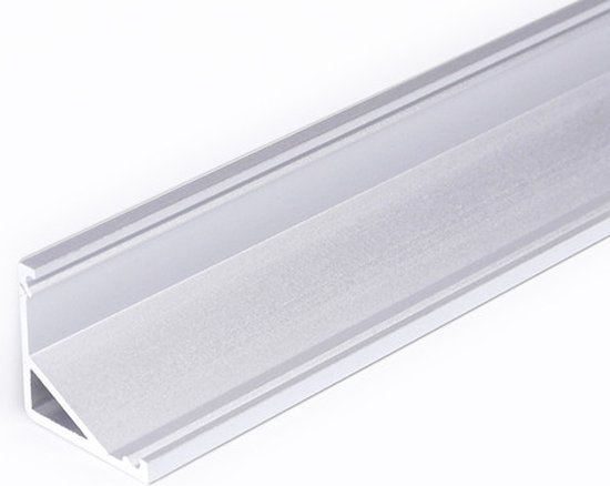 LED hoek profiel inclusief opaal afdekking en 2 eindkapjes - C12ALU ...