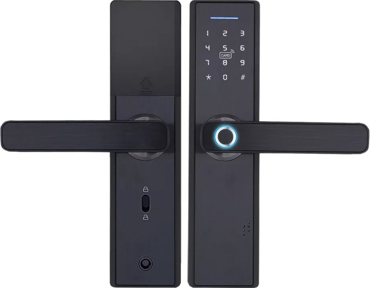 Wards Slim Deurslot Binnendeur - Smartlock Met Code of Vingerafdruk ...