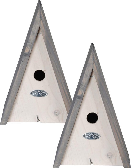 Best For Birds Nest Box Triangle L - Élevage - 2 x 19x18x28 cm Blanc ...