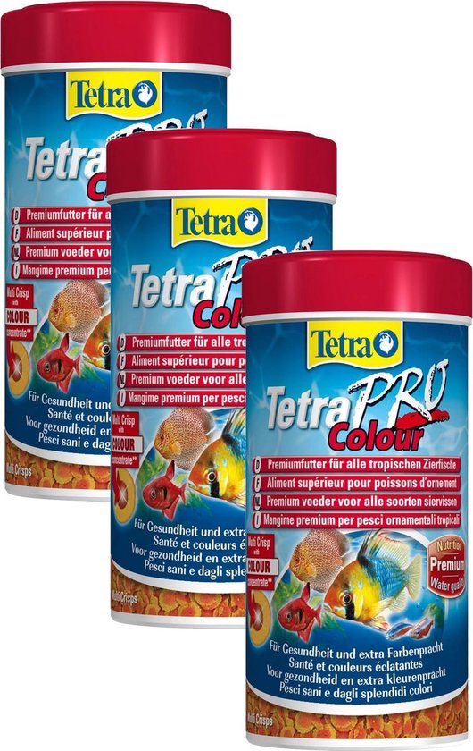 Tetra Pro Color Crisps - Vissenvoer - 3 x 250 ml | bol