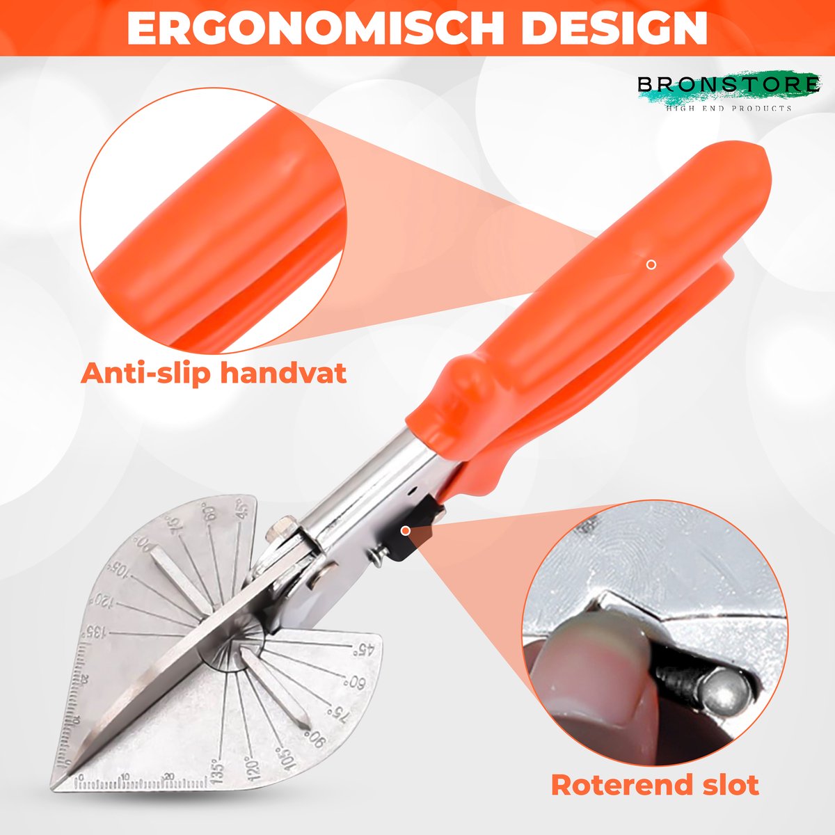 BronStore | Plintenschaar | Verstekschaar 45°- 135° | Plintentang ...