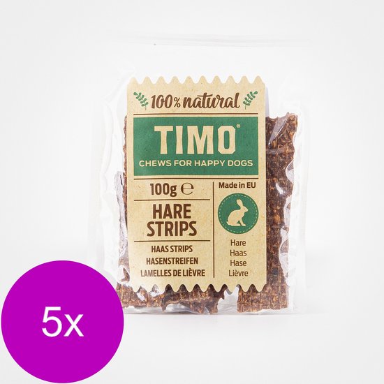 Timo Strips 100 g - Hondensnacks - 5 x Haas | bol.com