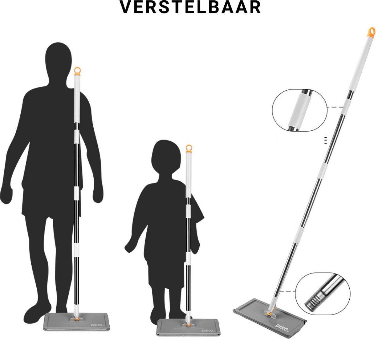 Noiller Vloermop met emmer - Vloermop met steel - Vloermop met spray ...