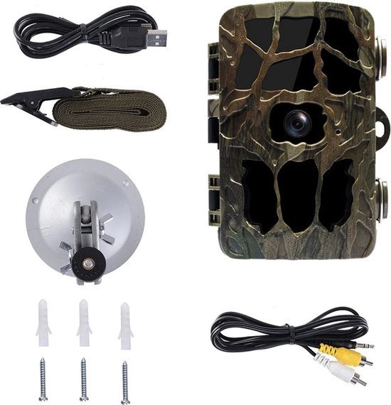 Professionele Wildcamera 4K HD - Wildlife Camera Voor Buiten - Infrarood Nachtzicht -... | bol