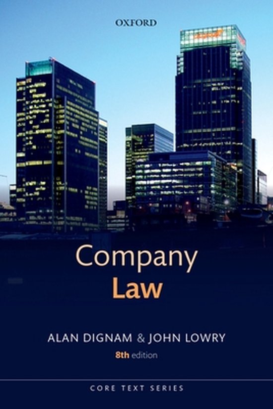 Company Law | 9780198704133 | Alan Dignam | Boeken | bol.com
