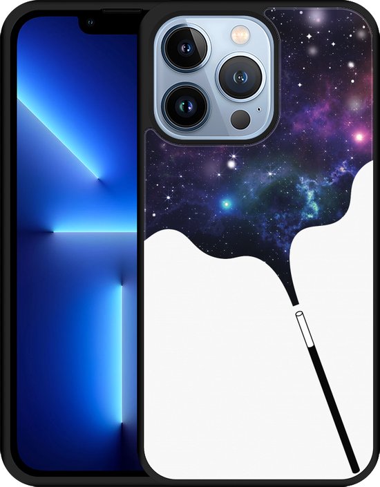 iPhone 13 Pro Hoesje - Design op Glas - Galaxy Toverstaf - Designed by ...
