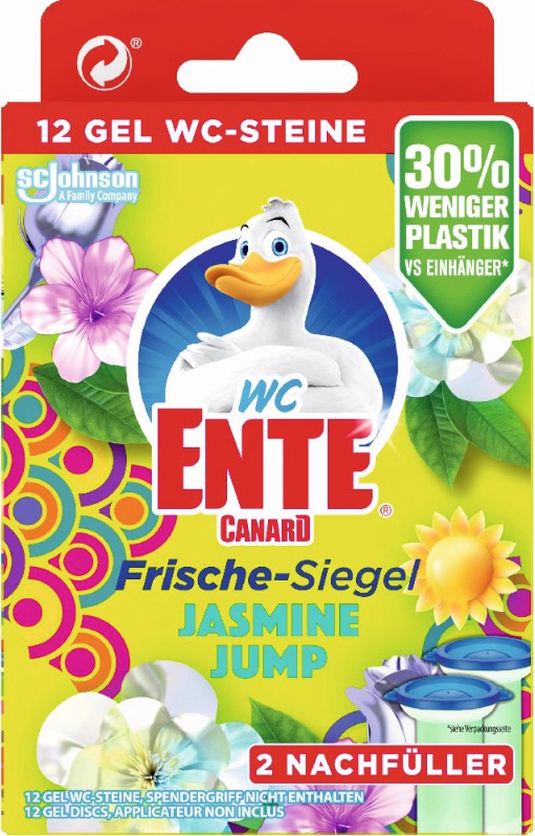 WC-Eend | WC-Ente | WC-Canard | Toilet Duck Fresh Disc Jumping Jasmine ...