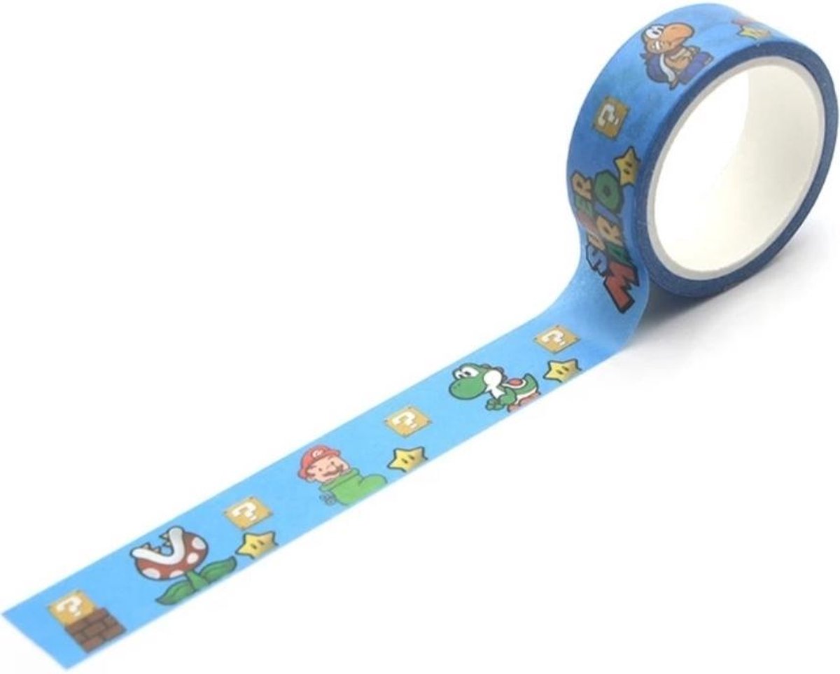 Super Mario blauwe tape 2 stuks-plakband | bol