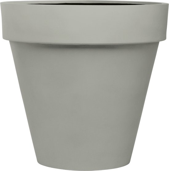 Degene met rand plantenpot - grijs - S | bol