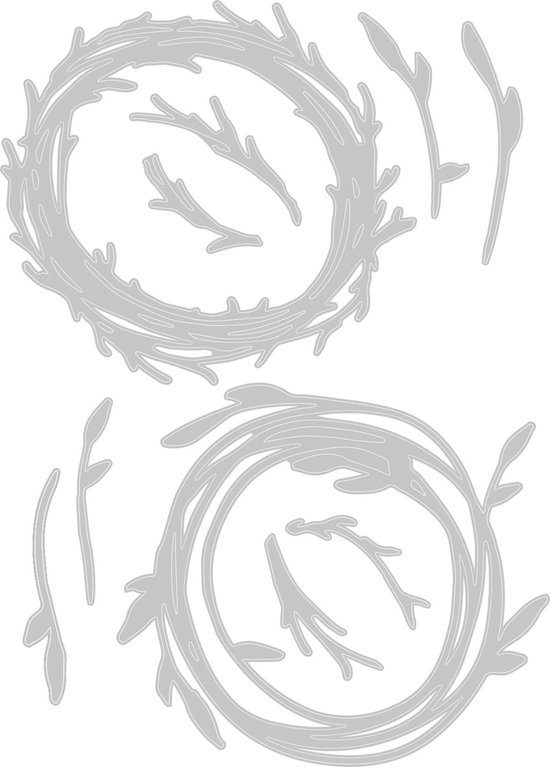 Sizzix Thinlits Snijmal Set - Funky Wreath | bol