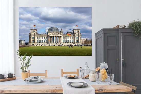 Reichstag Building in Berlijn Poster 180x120 cm - Foto print op Poster ...