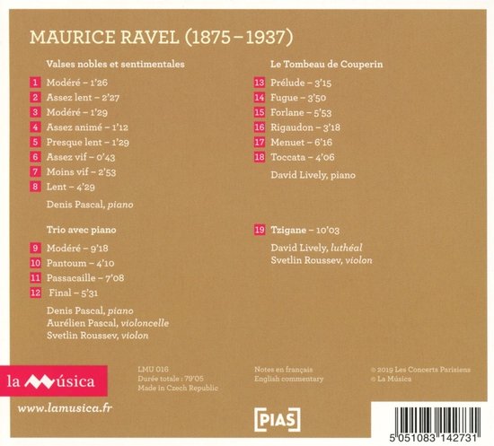 Denis Pascal, David Lively Aurelien - Ravel A Gaveau (CD), Svetlin ...