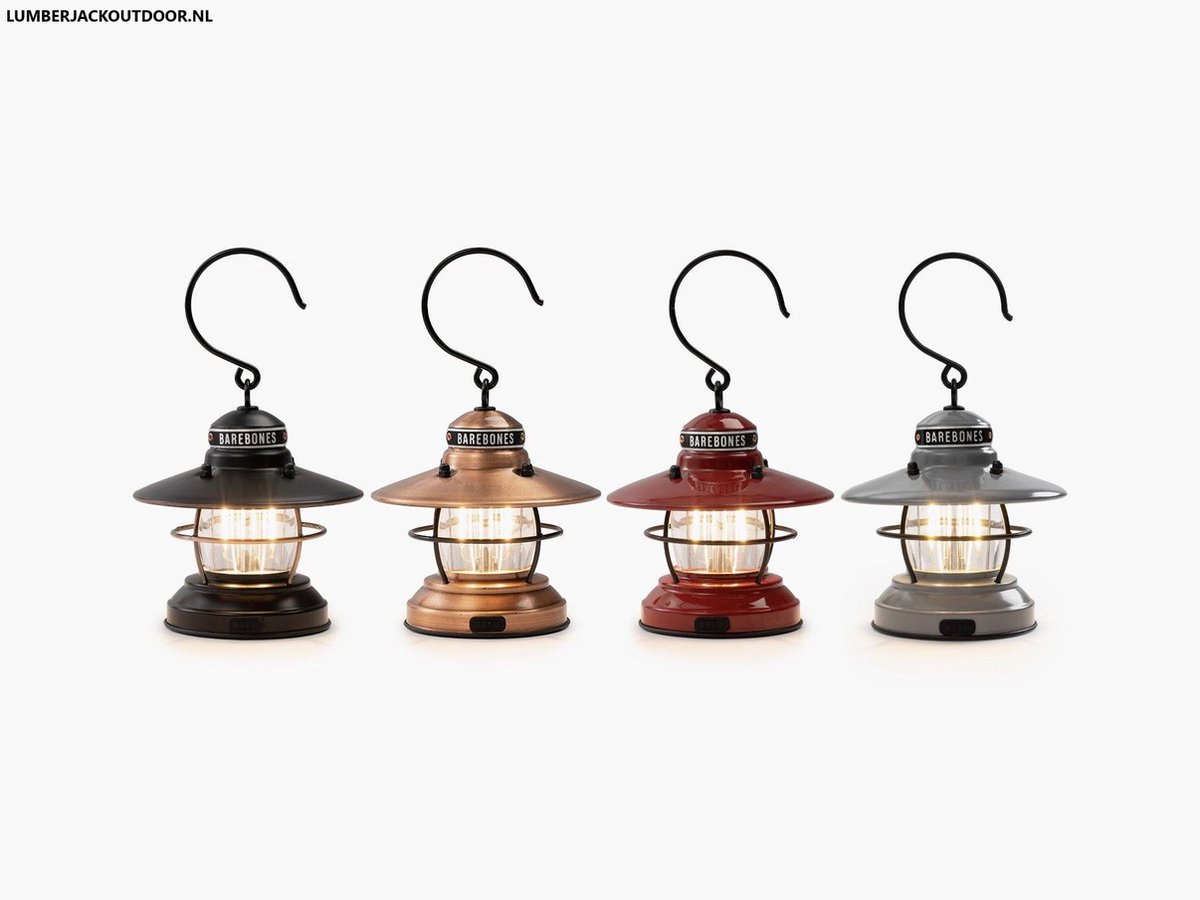 Barebones Mini Edison Lantern - tafel / hanglamp elektrisch - olijf | bol