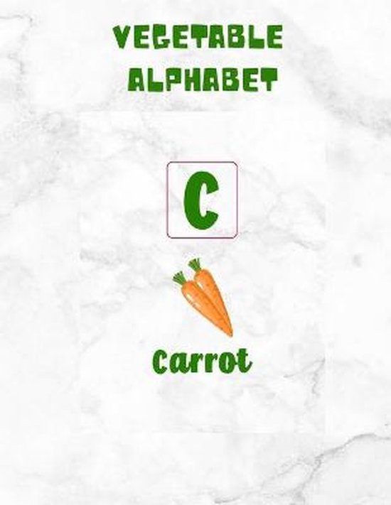 Vegetable Alphabet Flashcards: Preschool, Letter-Picture Recognition ...