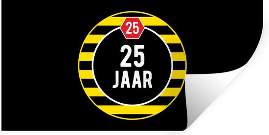 Muurstickers - Sticker Folie - Jubileum - Verjaardag - 25 jaar - 80x40 ...