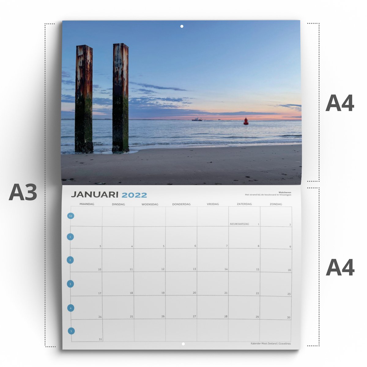 Kalender Mooi Zeeland - Maandkalender 2022 - 12 foto's van Arnemuiden ...